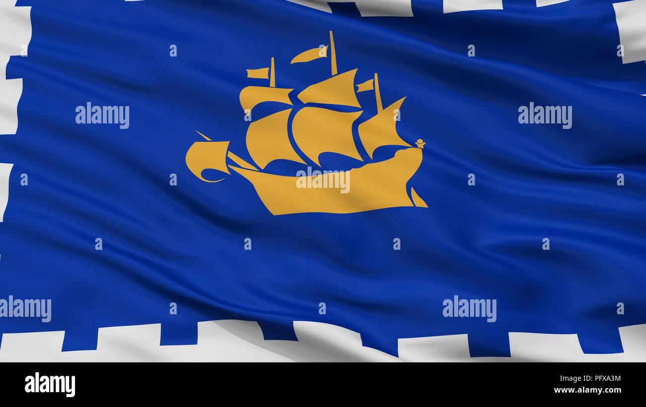 3d flag quebec city hi-res stock photography and images - Alamy