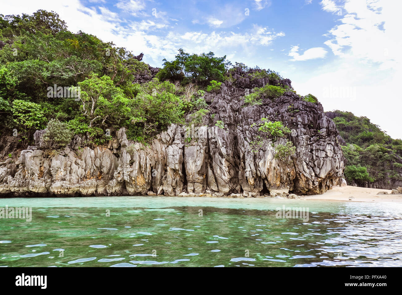 Limestone Rock Outcrops - Caramoan, Camarines Sur, Philippines Stock ...