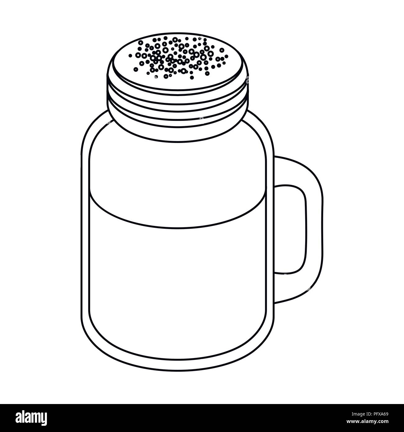 milk shake.Different types of coffee single icon in outline style ...