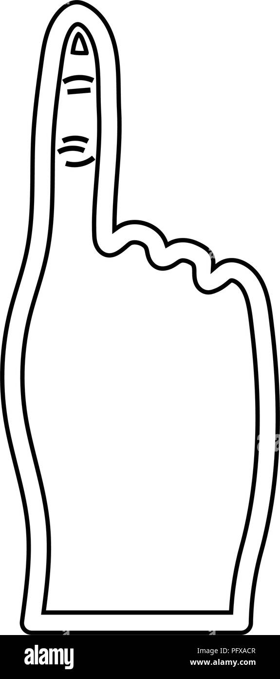 Printable Foam Finger Template