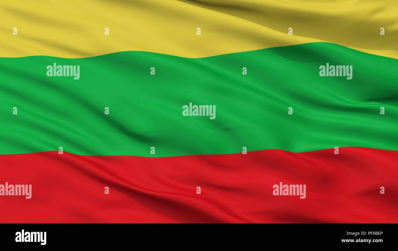 San Ramon City Flag, Chile, Closeup View Stock Photo - Alamy