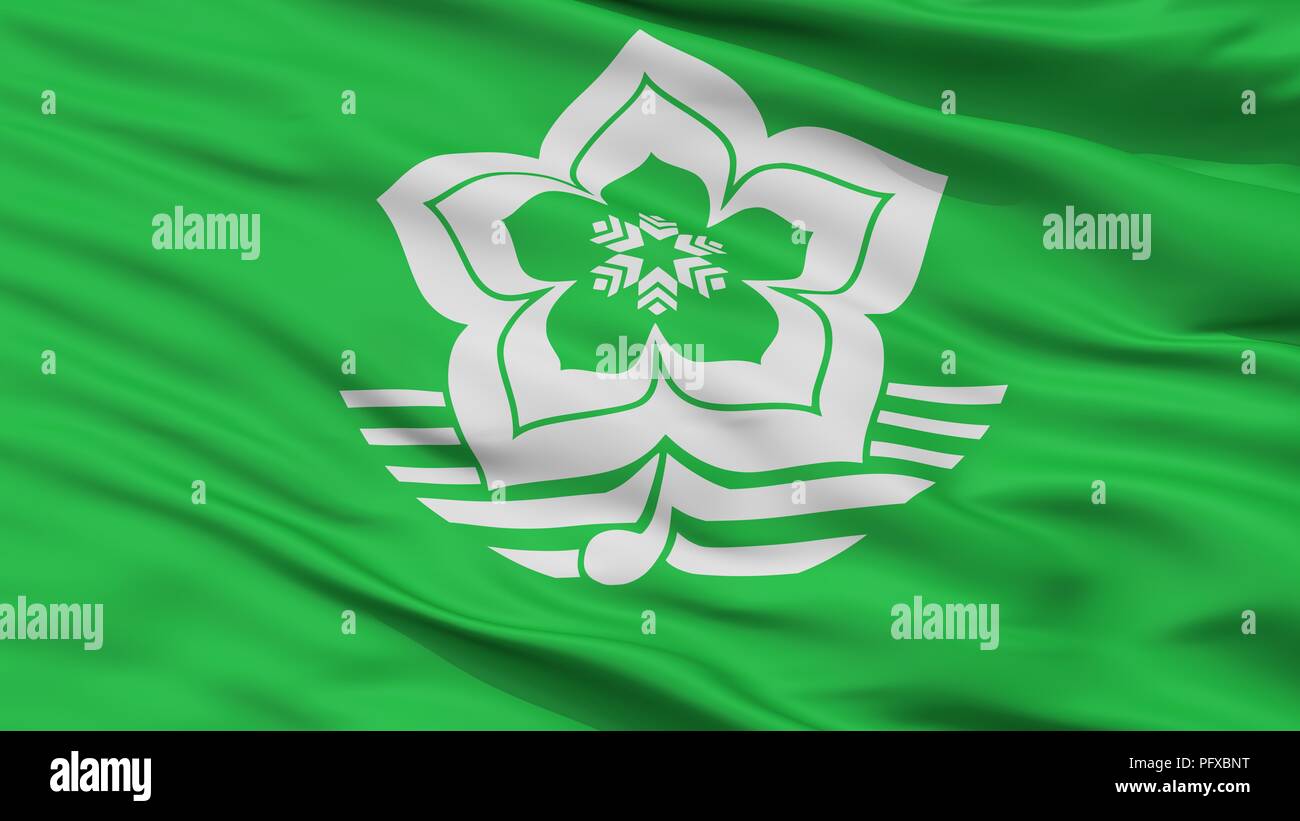 Harbin City Flag, China, Closeup View Stock Photo - Alamy