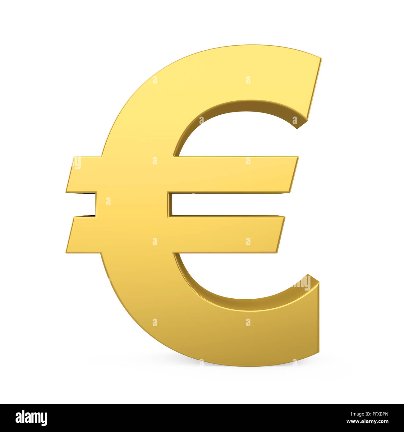 Euro Currency Sign Isolated Stock Photo - Alamy