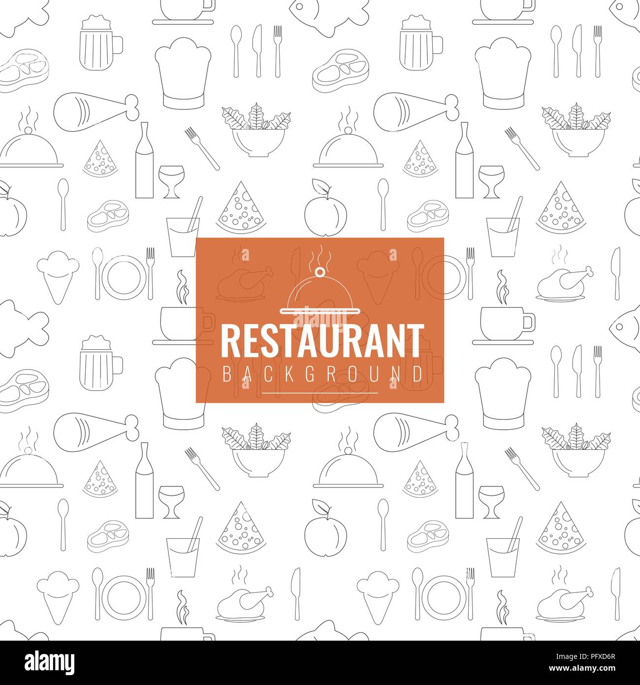 Restaurant cafe or food seamless texture pattern for menu, fabric ...
