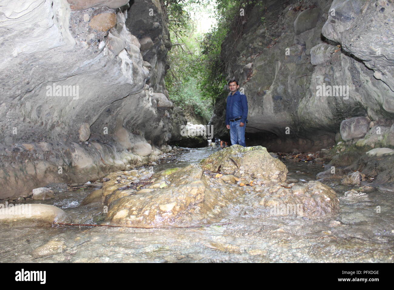 Robbers Cave Dehradun Uttarakhand Indian.Guchu pani Dehardun Stock ...