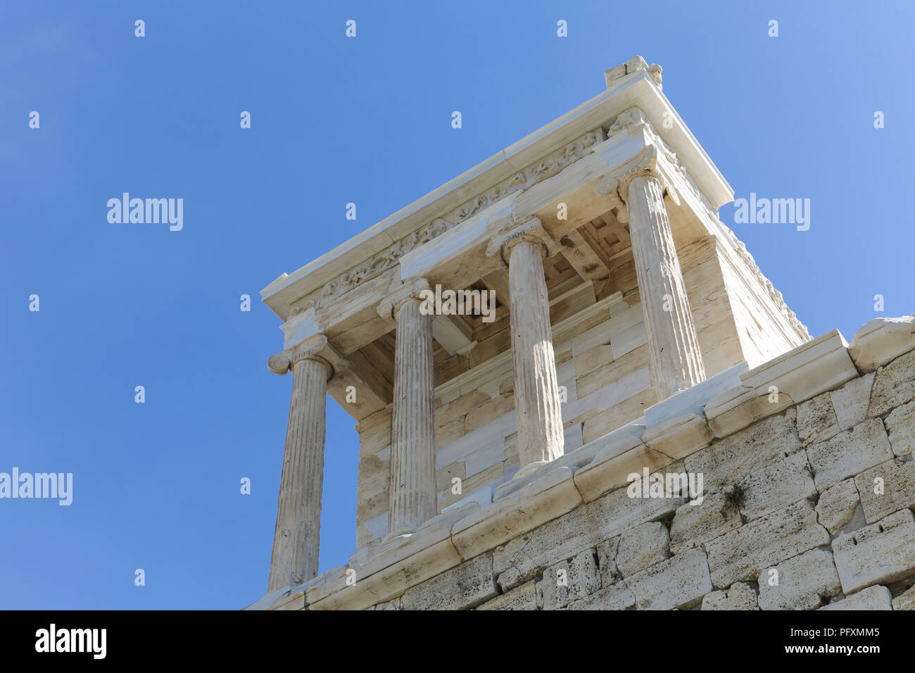 The Temple of Athena Nike at the Acropolis in Athens, Greece Stock ...