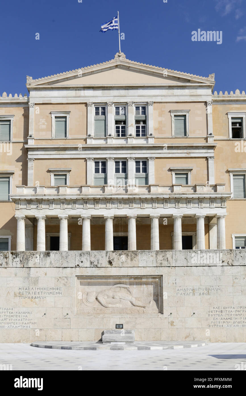 The Hellenic Parliament building in Athens, Greece Stock Photo - Alamy