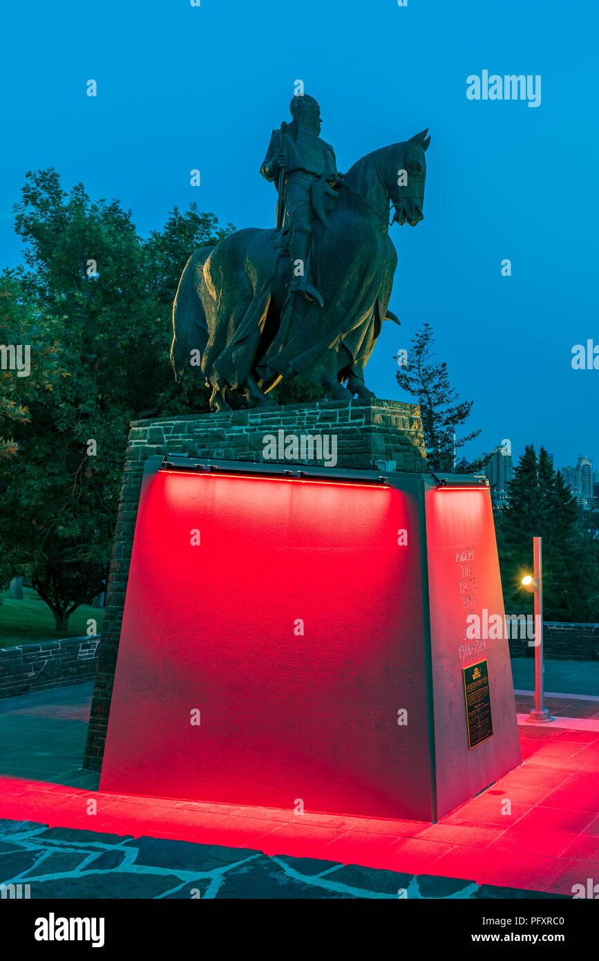 Robert the Bruce Statue, Calgary, Alberta, Canada Stock Photo - Alamy