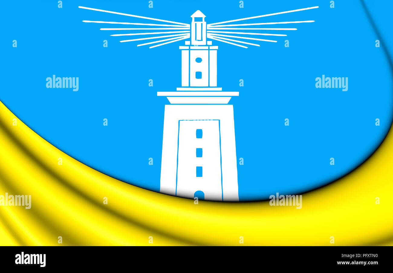 3D Flag of Alexandria, Egypt. 3D Illustration Stock Photo - Alamy