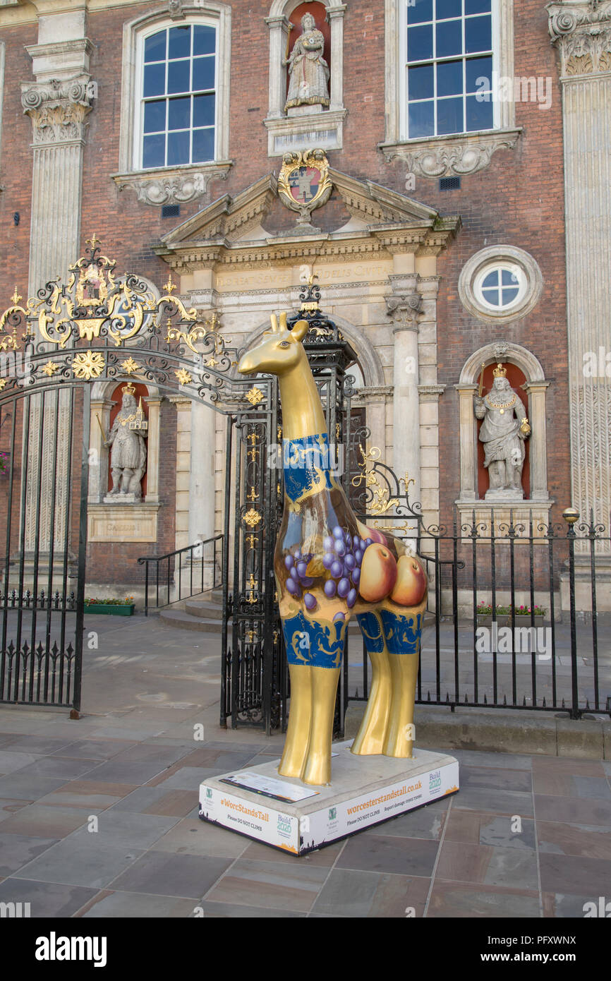Gilded Gerty, City Hall, Worcester; England; UK Stock Photo - Alamy
