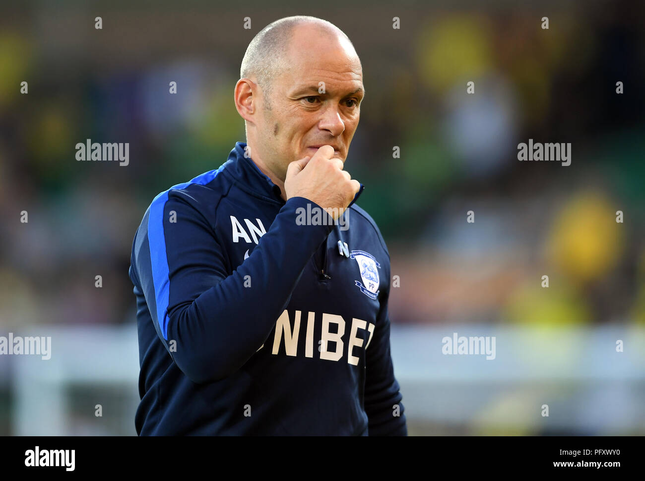 Preston North End manager Alex Neil during the Sky Bet Championship ...