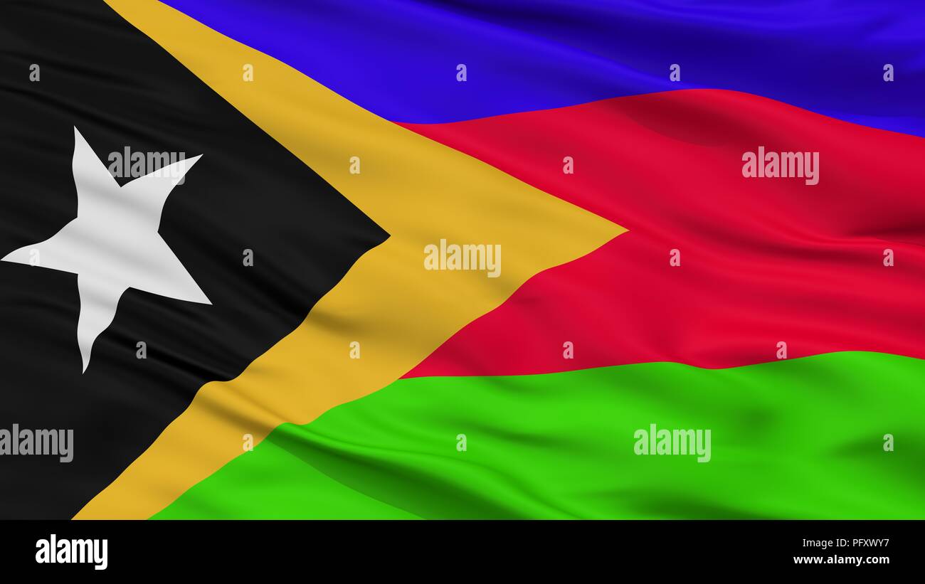 Bobonaro City Flag, East Timor, Closeup View Stock Photo - Alamy