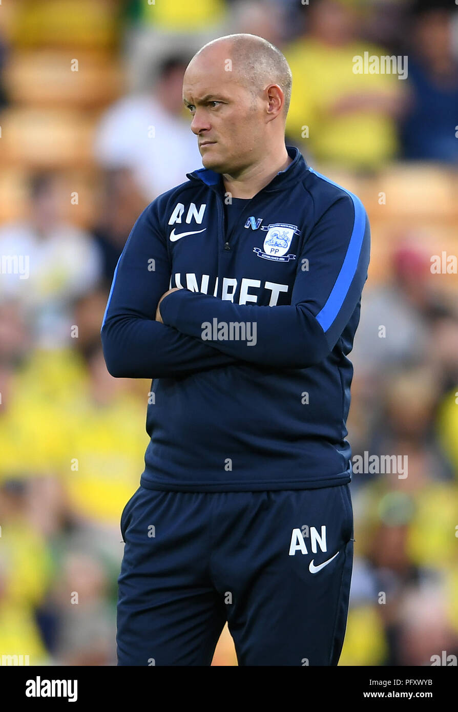 Preston North End manager Alex Neil during the Sky Bet Championship ...