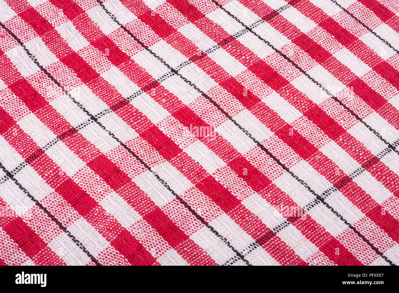 Red checkered cloth Stock Photo - Alamy