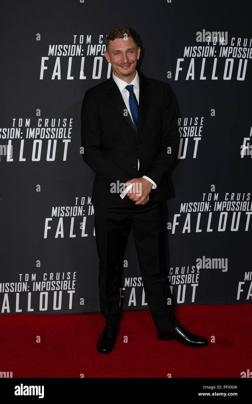 Actor Frederick Schmidt walks the red caret prior to a screening of ...
