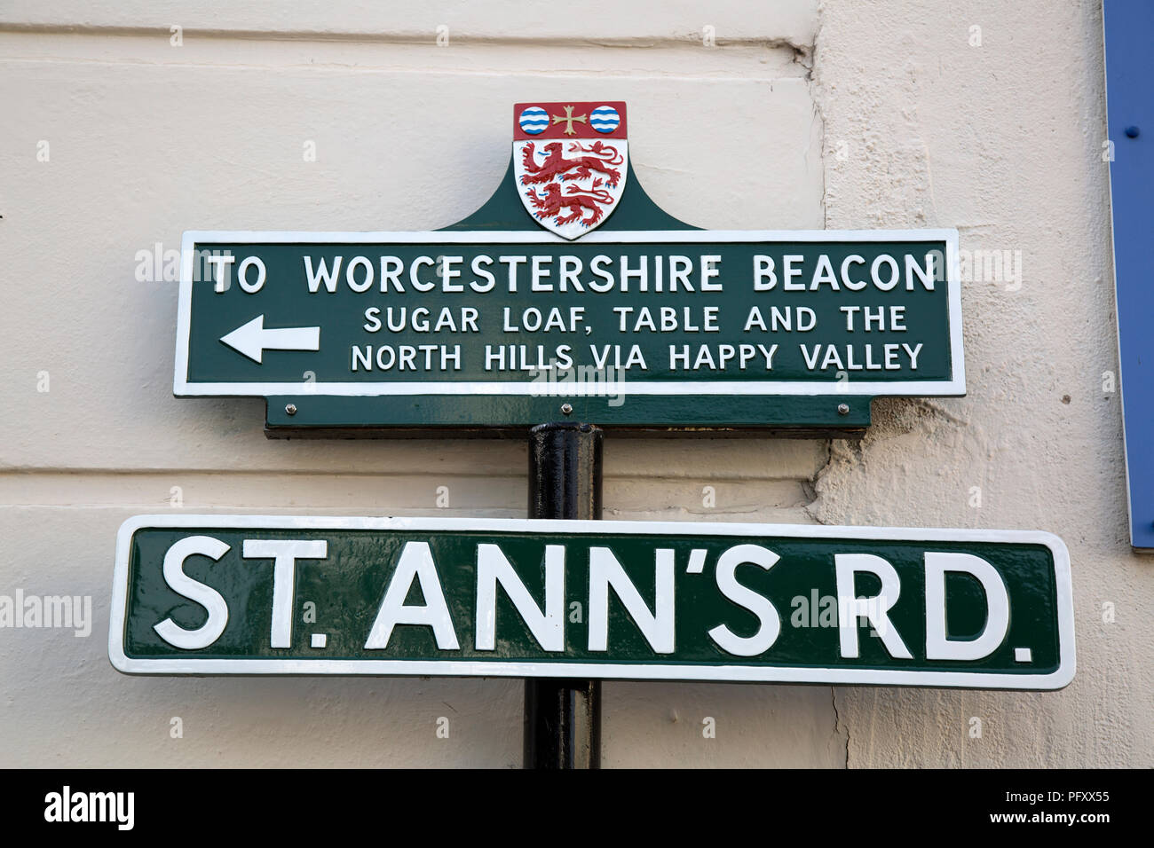 St Ann’s Road Sign; Great Malvern; England; UK Stock Photo - Alamy