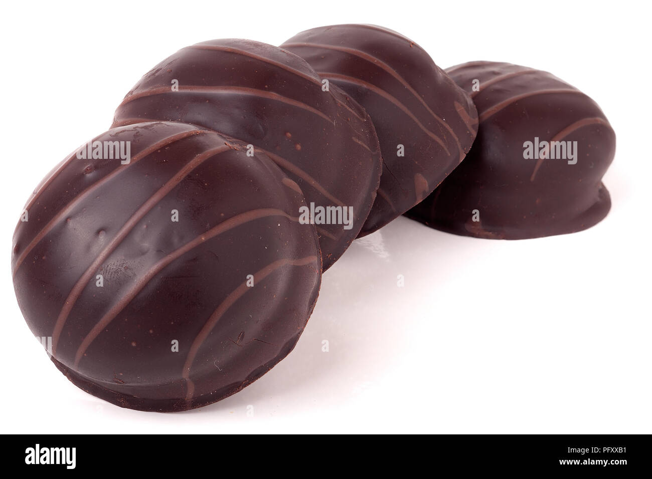 Round chocolate bar isolated Cut Out Stock Images & Pictures - Alamy