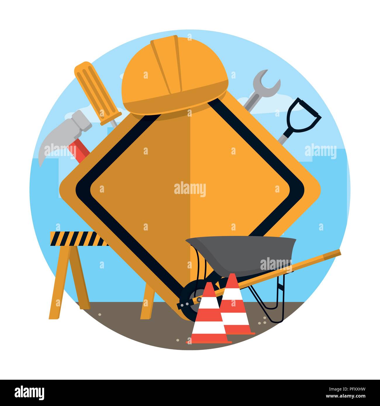 Construction tools and elements Stock Vector Image & Art - Alamy