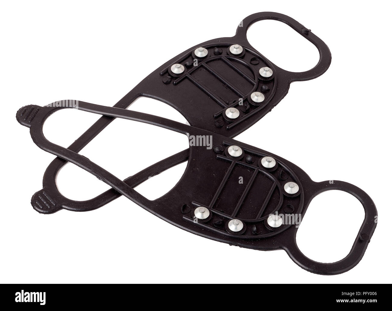 spikes for ice isolated on white Stock Photo - Alamy