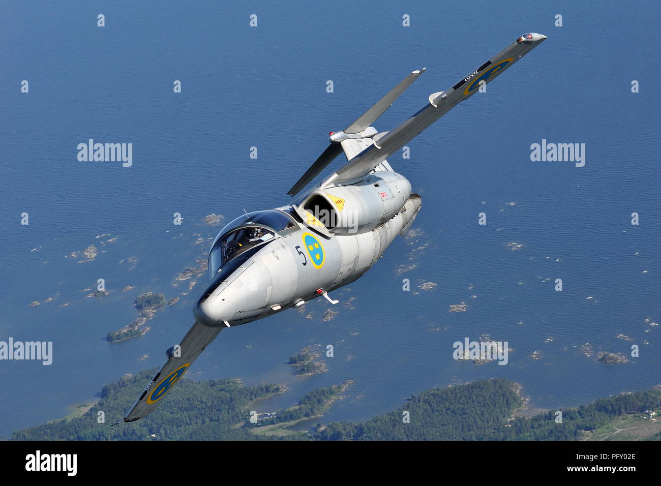 SAAB SK-60 (SAAB 105) SE-DXG OF THE SWEDISH AIR FORCE HISTORIC FLIGHT Stock Photo - Alamy