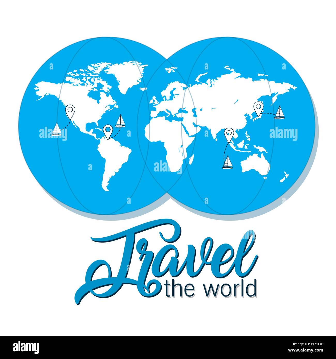 Travel the world Stock Vector Image & Art - Alamy