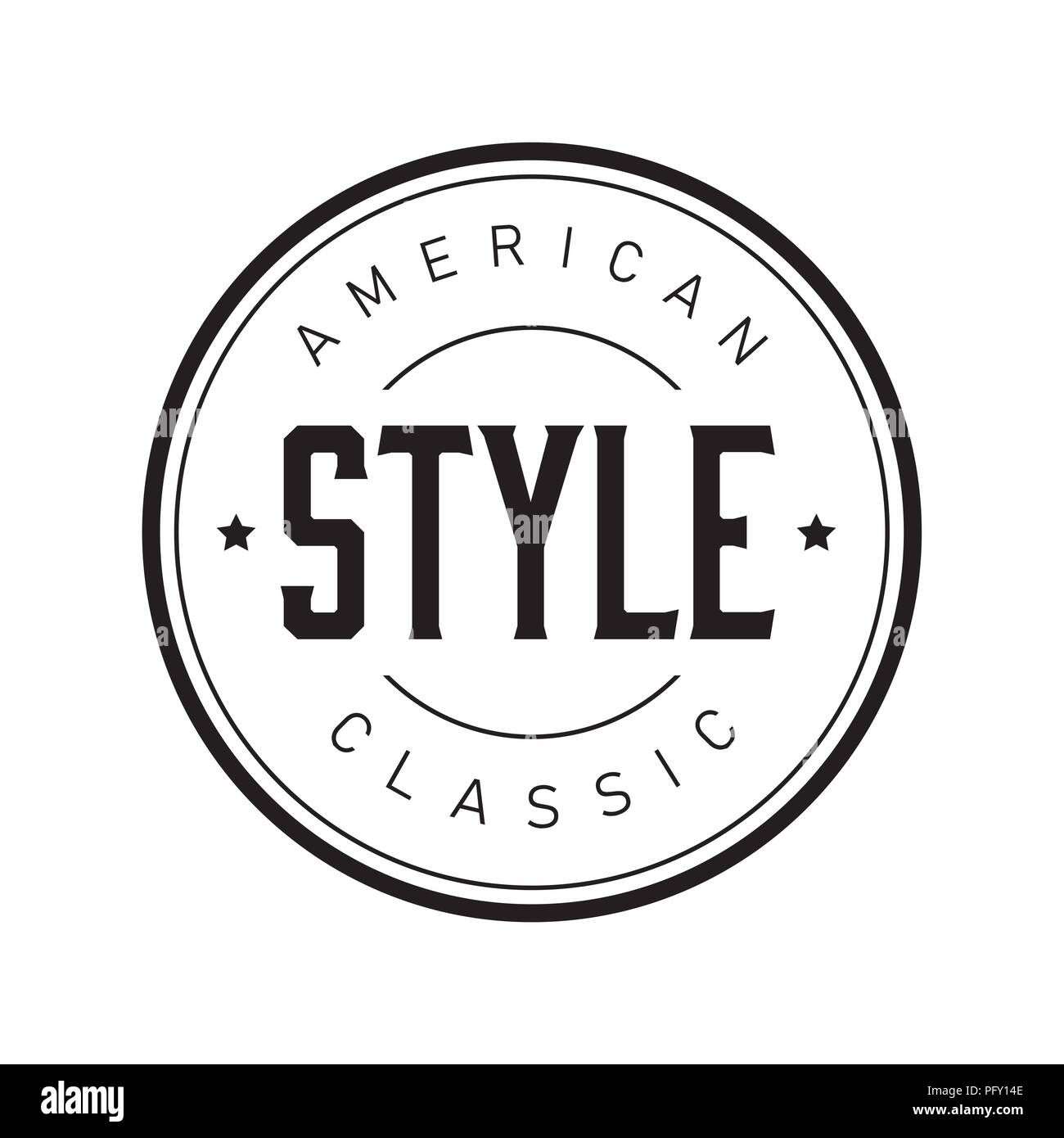 American CLassic Style vintage stamp vector Stock Vector Image & Art ...