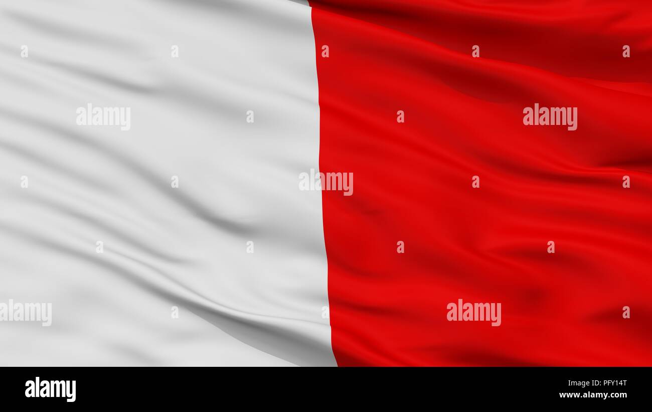 Bari City Flag, Italy, Closeup View Stock Photo - Alamy