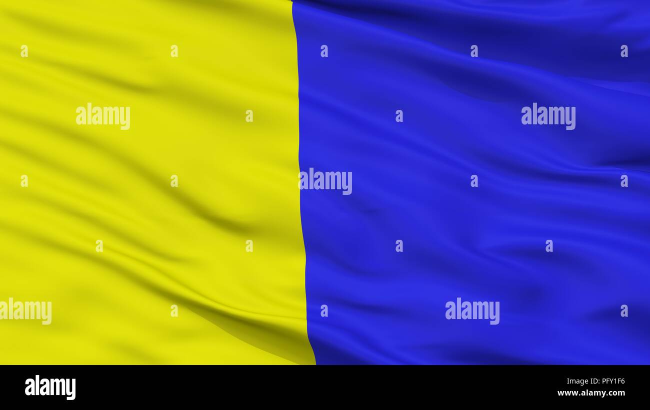 Modena City Flag, Italy, Closeup View Stock Photo - Alamy