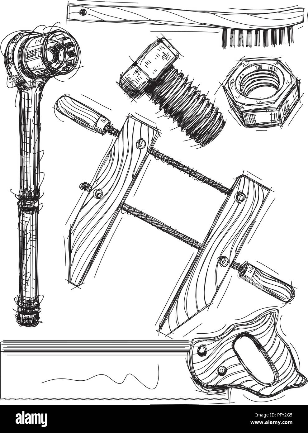 Mitre screw Stock Vector Images - Alamy