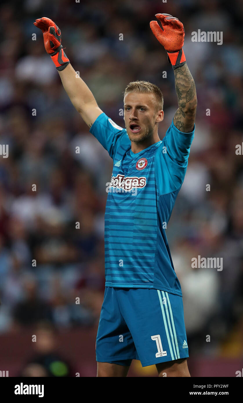 Brentford goalkeeper Daniel Bentley during the Sky Bet Championship ...