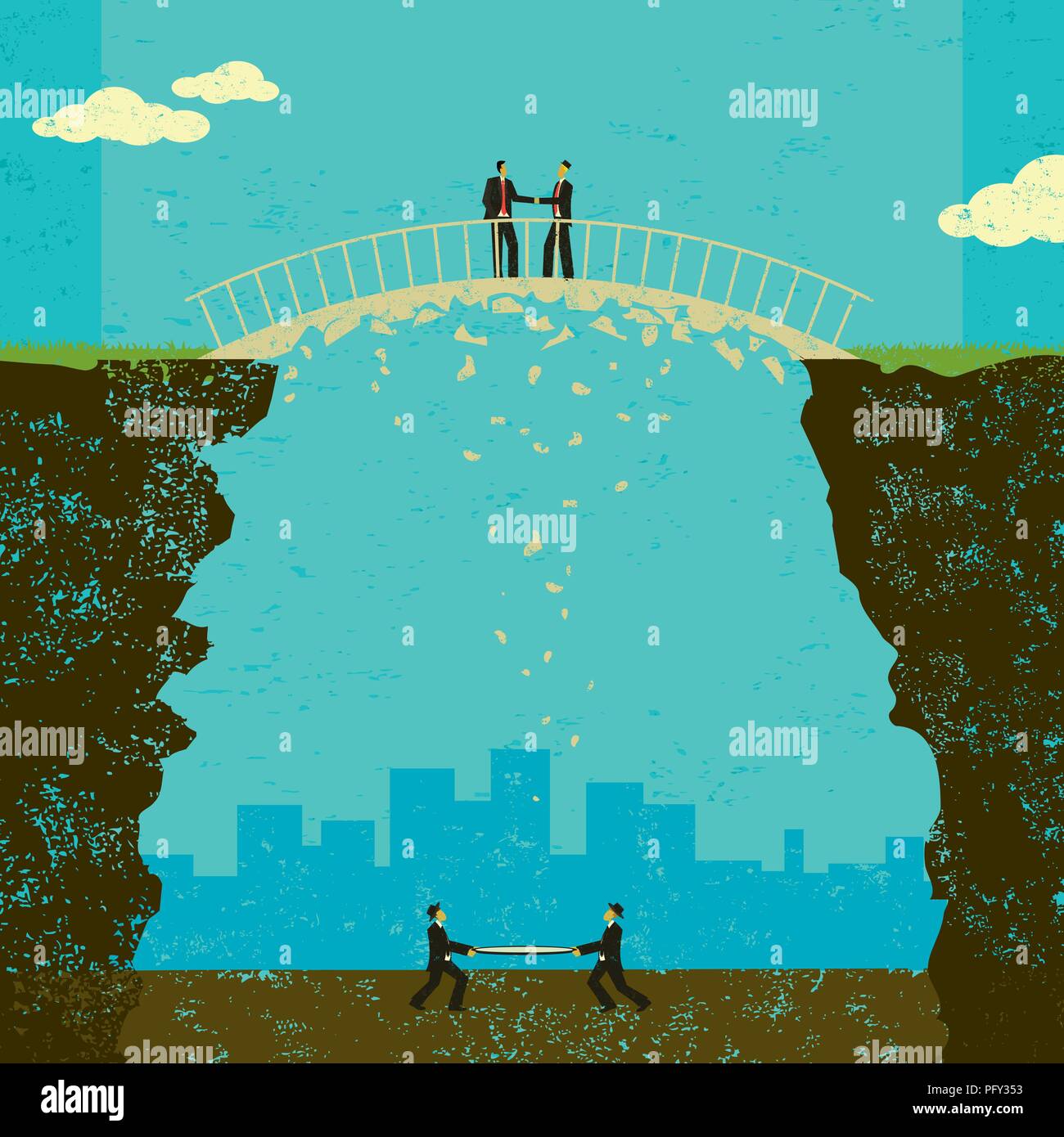 Two business men in Stock Vector Images - Alamy