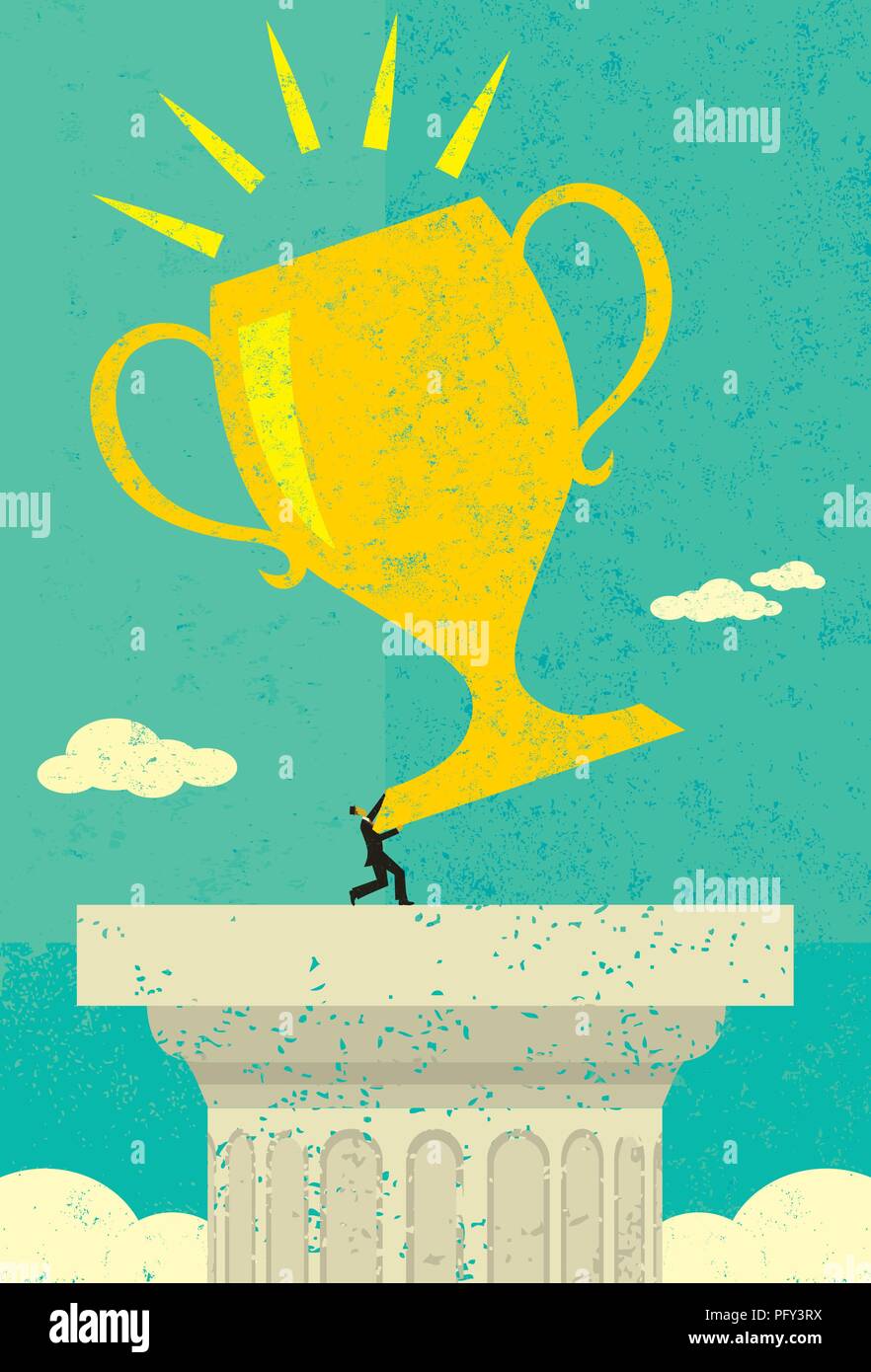 Winning trophy vector vectors hi-res stock photography and images - Alamy