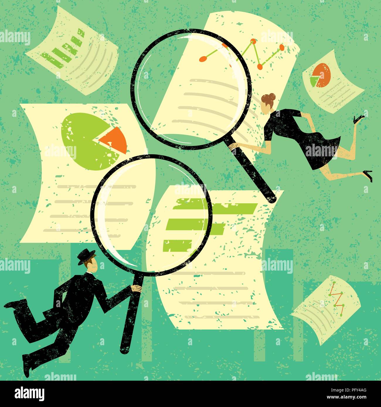 Examining vector vectors Stock Vector Images - Alamy