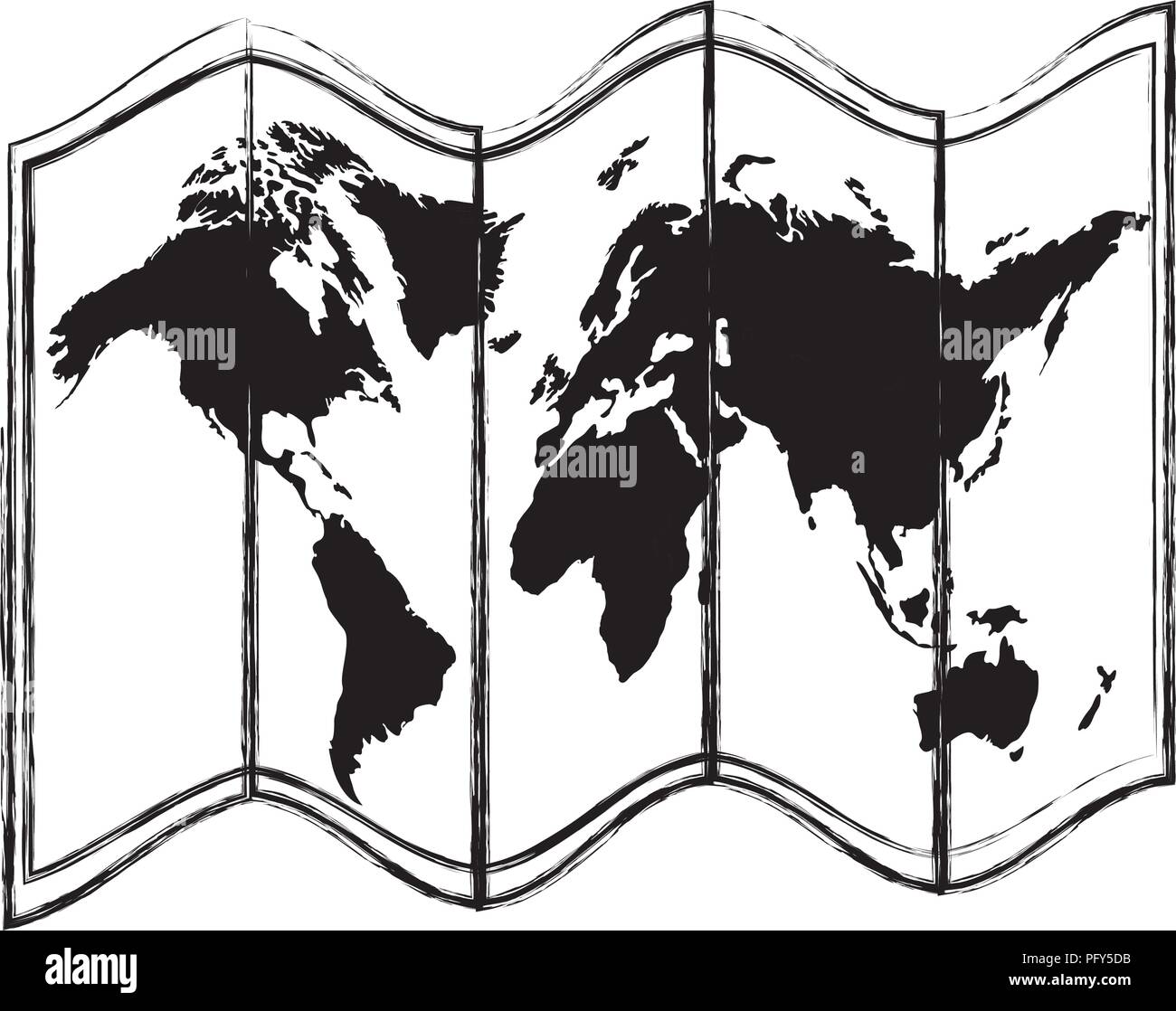 grunge global geography map object information Stock Vector Image & Art ...