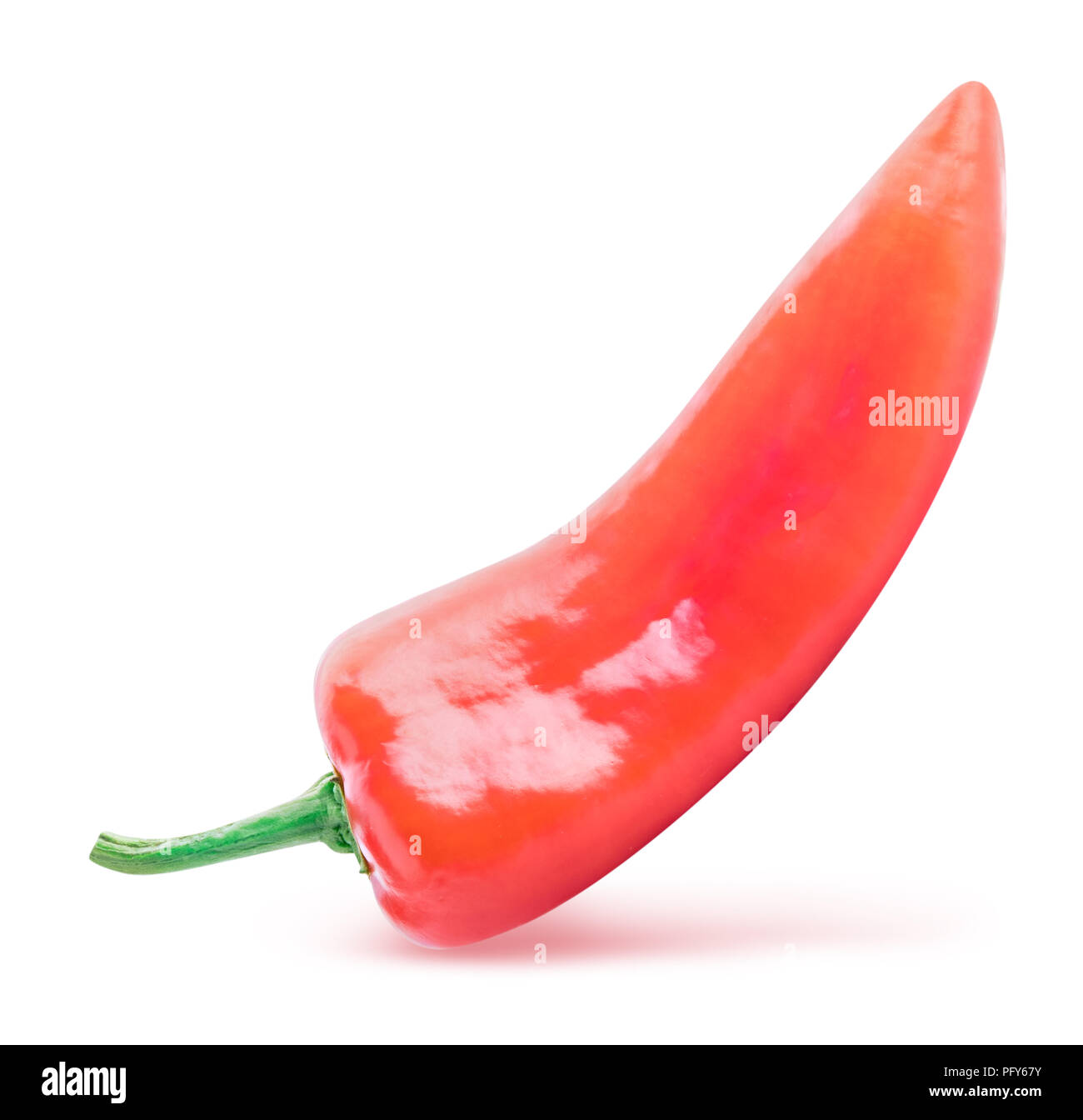 Red pepper isolated on white background Stock Photo - Alamy
