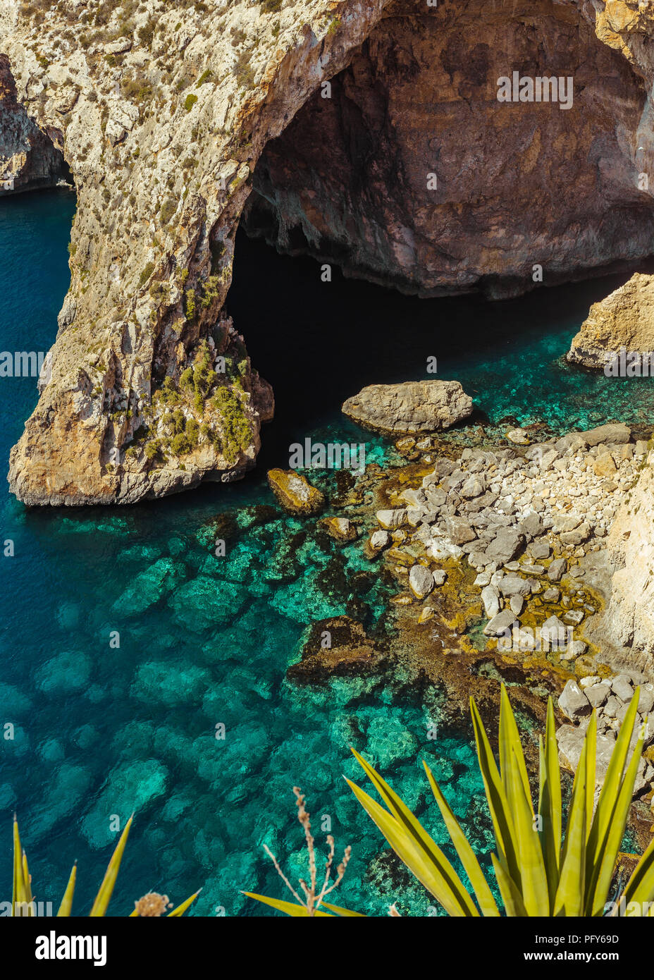 Tropical vacation in Malta, landscape and nature island Stock Photo - Alamy