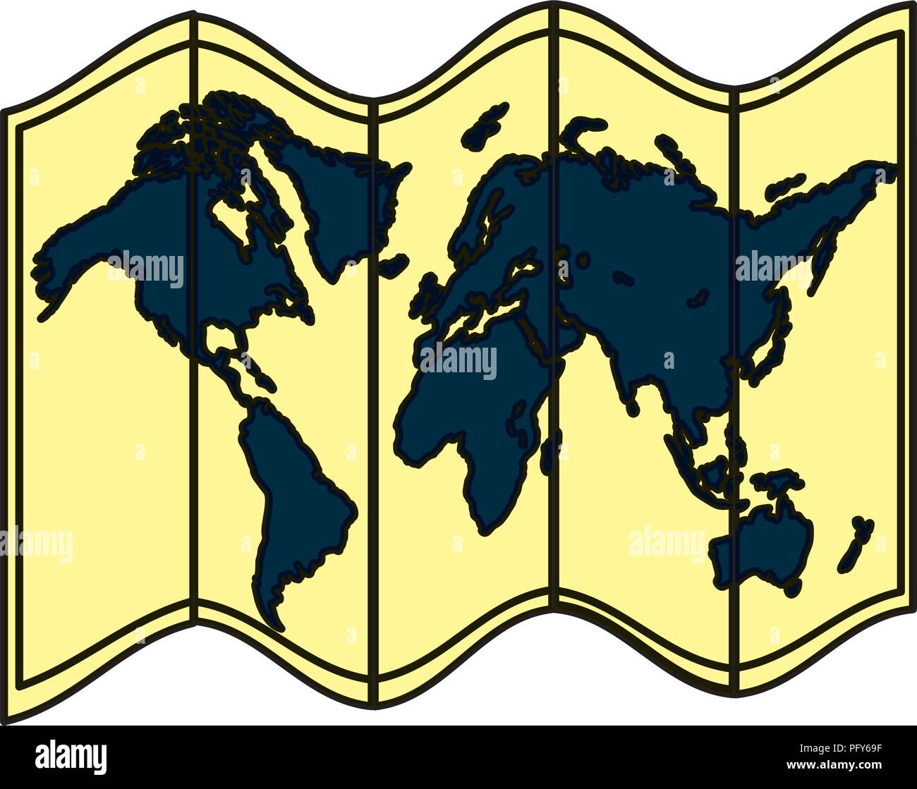 color global geography map object information Stock Vector Image & Art ...