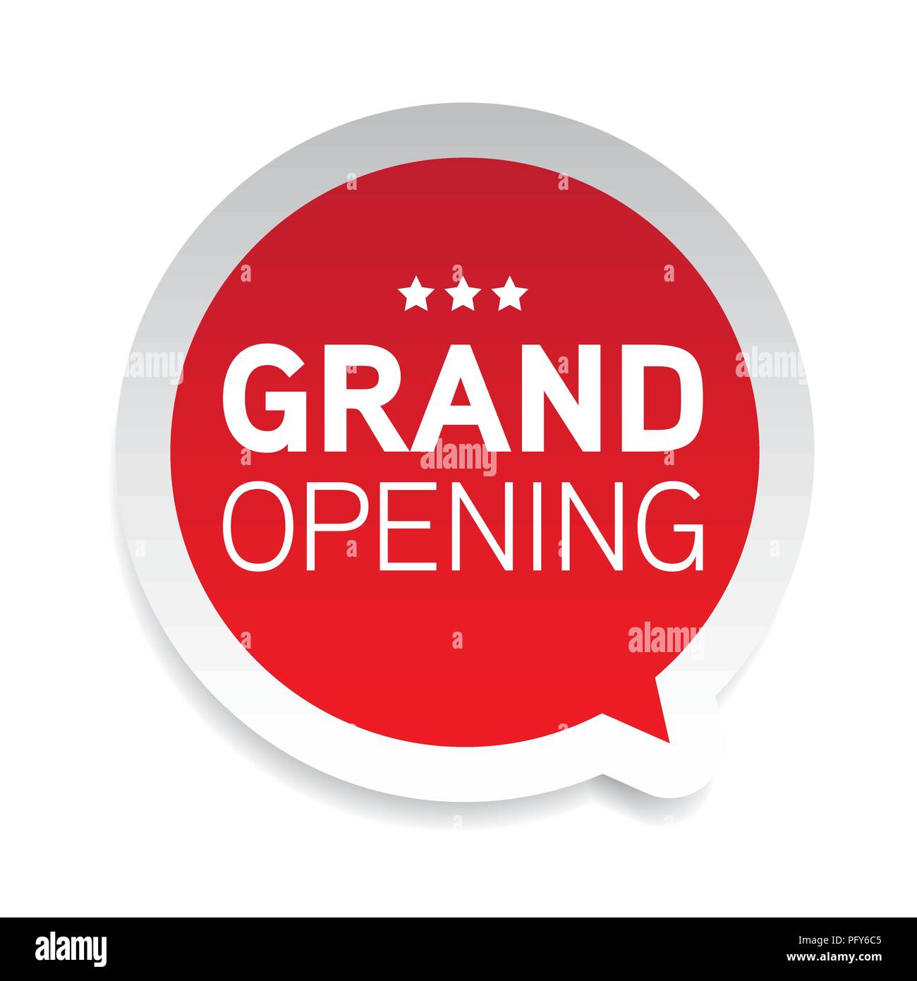 Grand Opening speech bubble vector Stock Vector Image & Art - Alamy