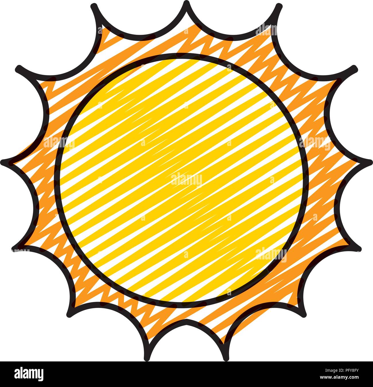 doodle cute light sun ray weather Stock Vector Image & Art - Alamy