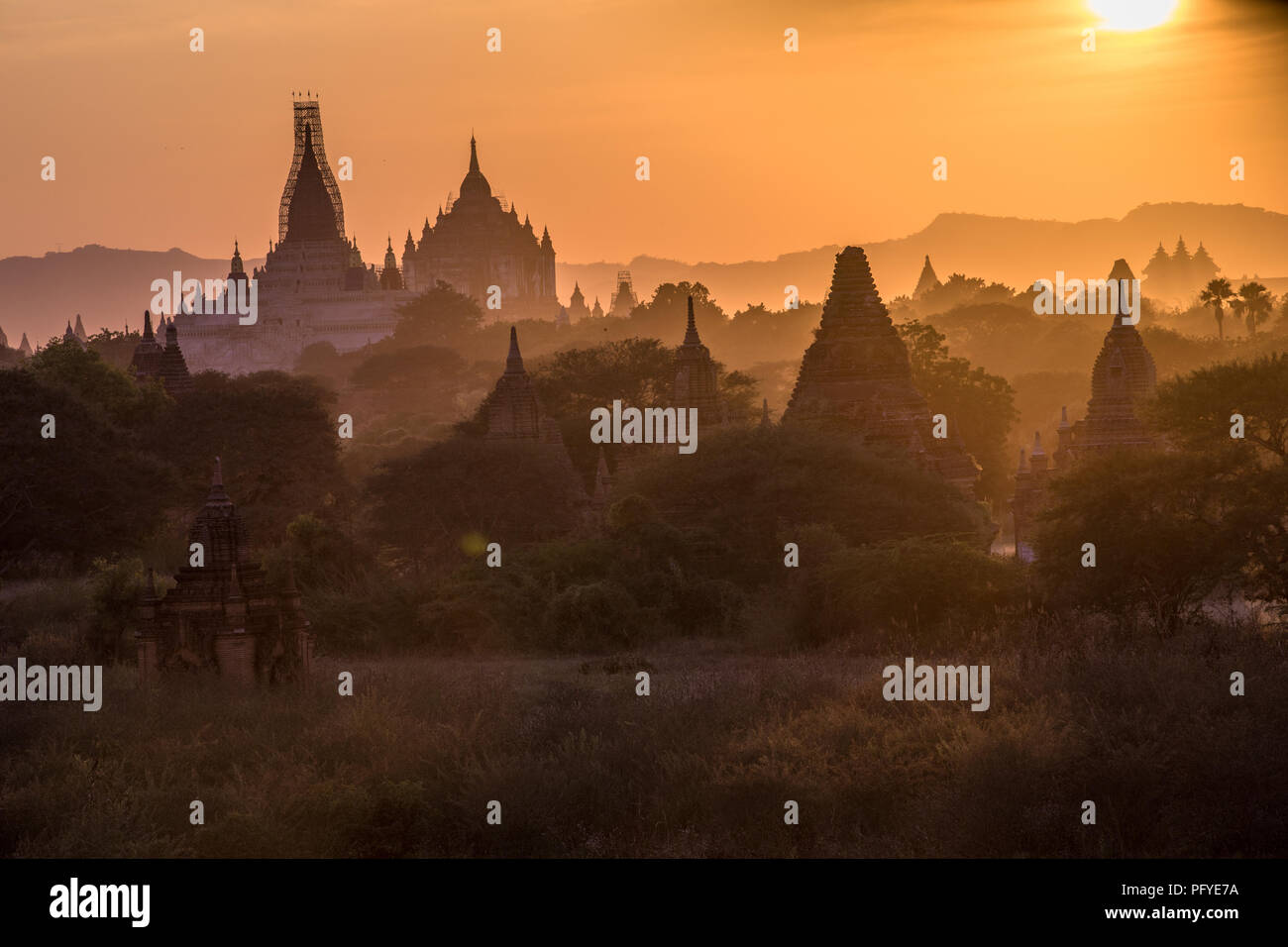 A temple surrounded by nature to pray to buddha from sunrise to sunset ...