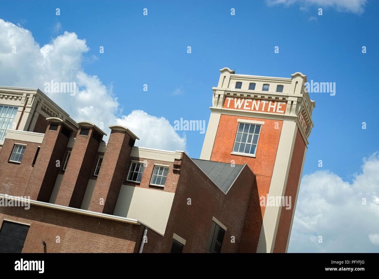 A tower in the city of Almelo (The Netherlands), that says 'Twente ...
