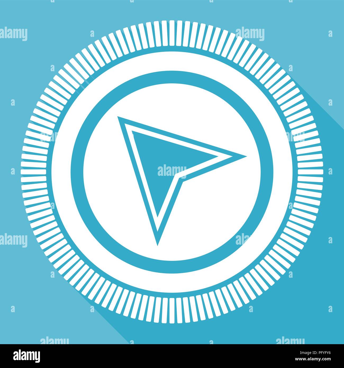 Blue Navigation Button