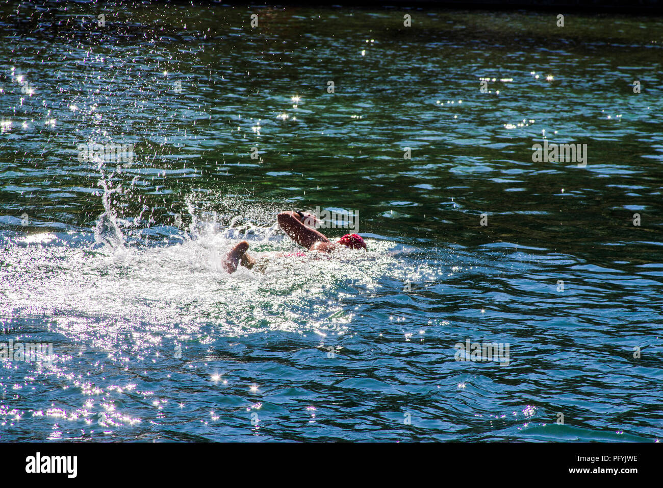 Olympic swimmer water hi-res stock photography and images - Alamy