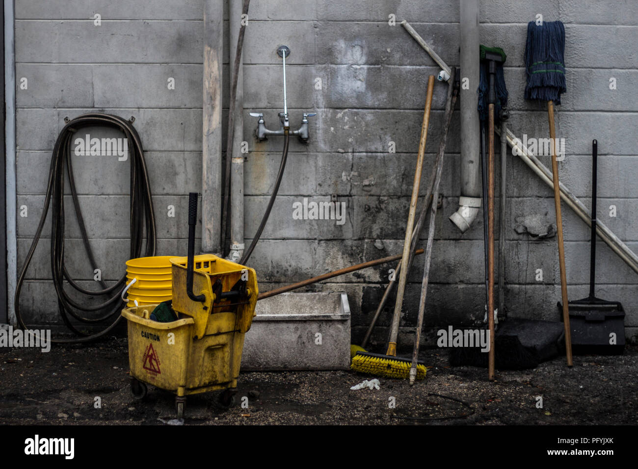 Janitor school hi-res stock photography and images - Alamy