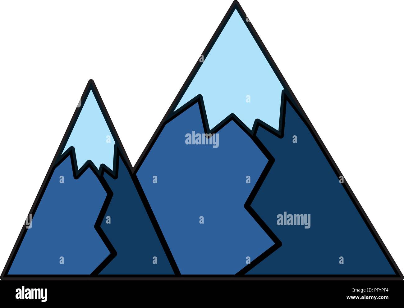 Nice panoramic view mountains Stock Vector Images - Alamy