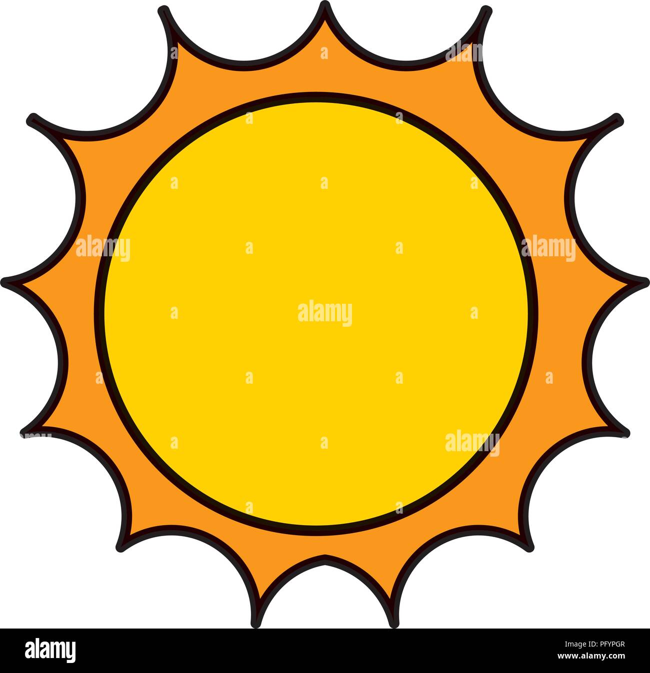 color cute light sun ray weather Stock Vector Image & Art - Alamy