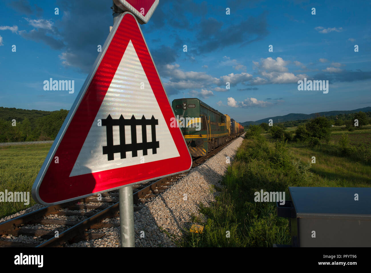 Rail Travel in Serbia, The Balkans Stock Photo - Alamy