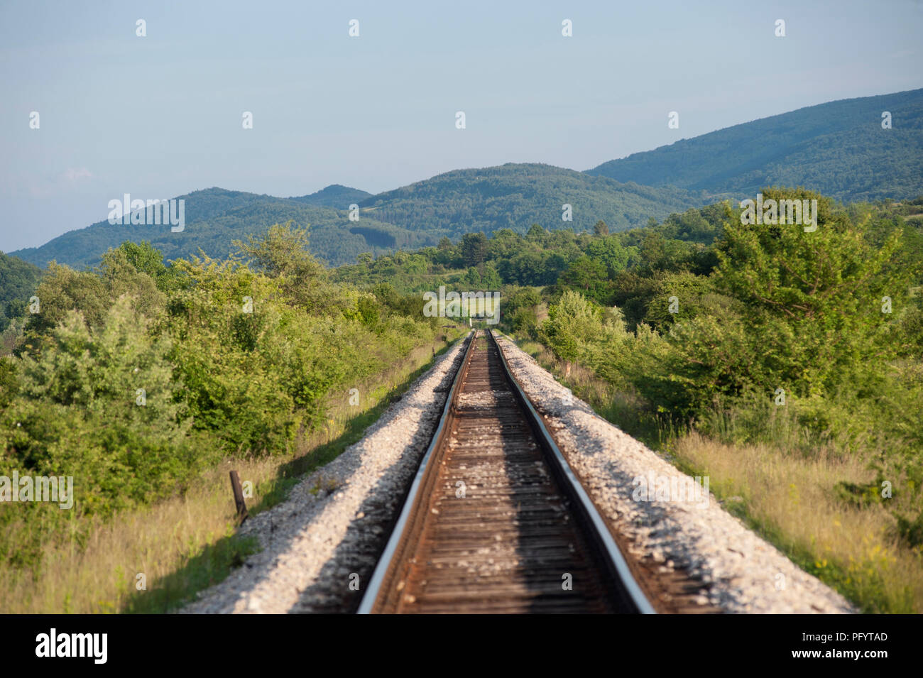 Rail Travel in Serbia, The Balkans Stock Photo - Alamy