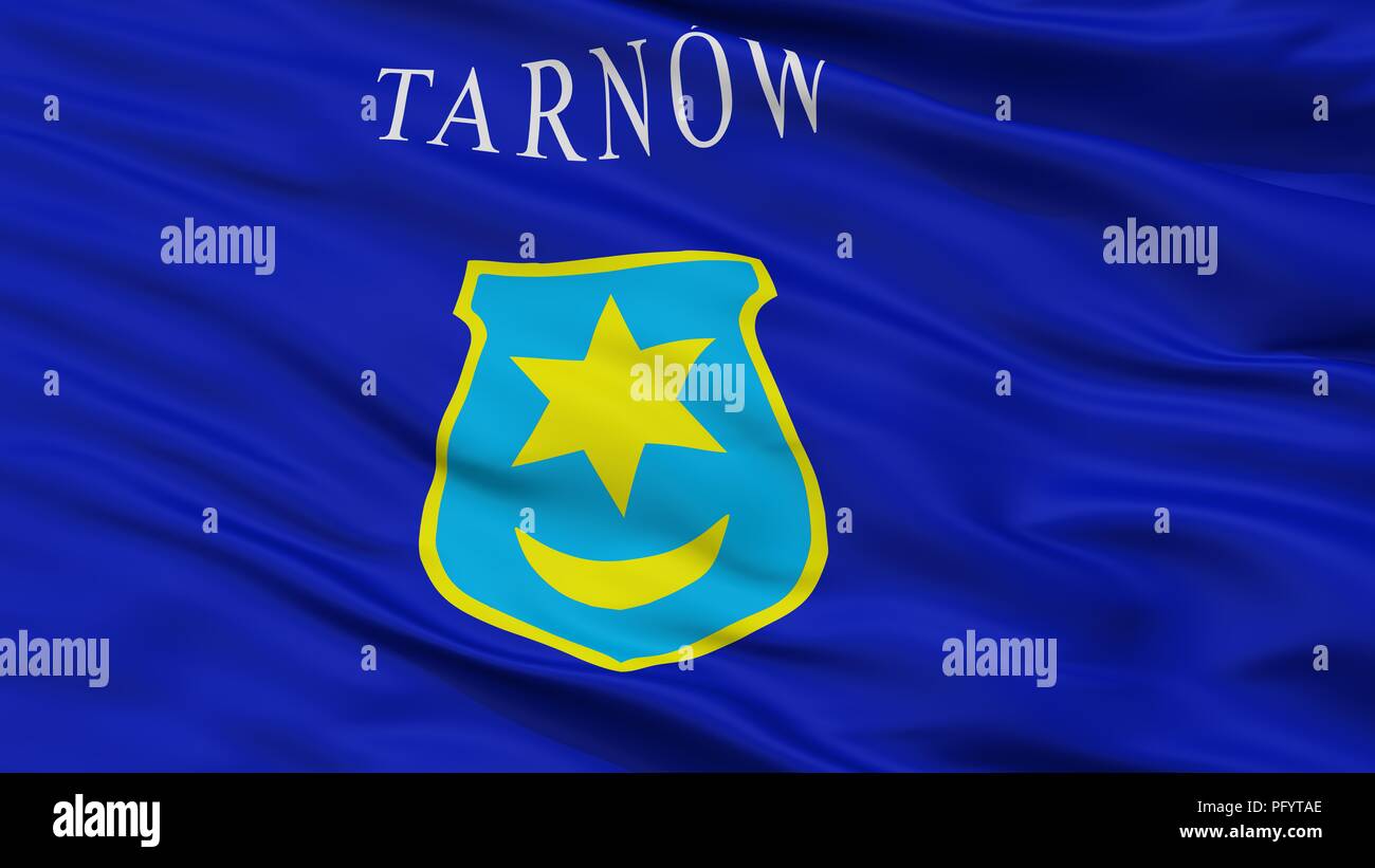3d flag of tarnow hi-res stock photography and images - Alamy