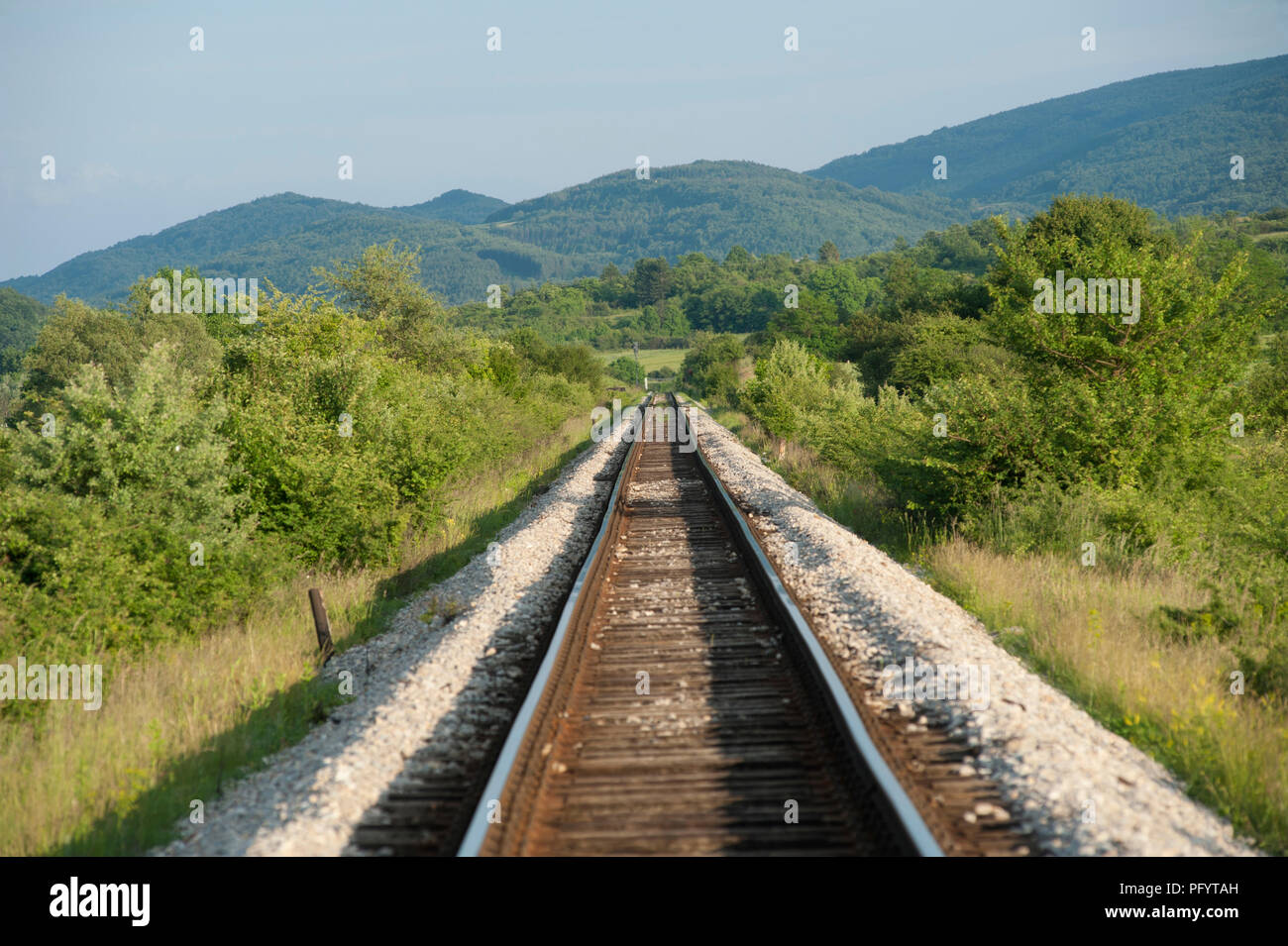 Rail Travel in Serbia, The Balkans Stock Photo - Alamy